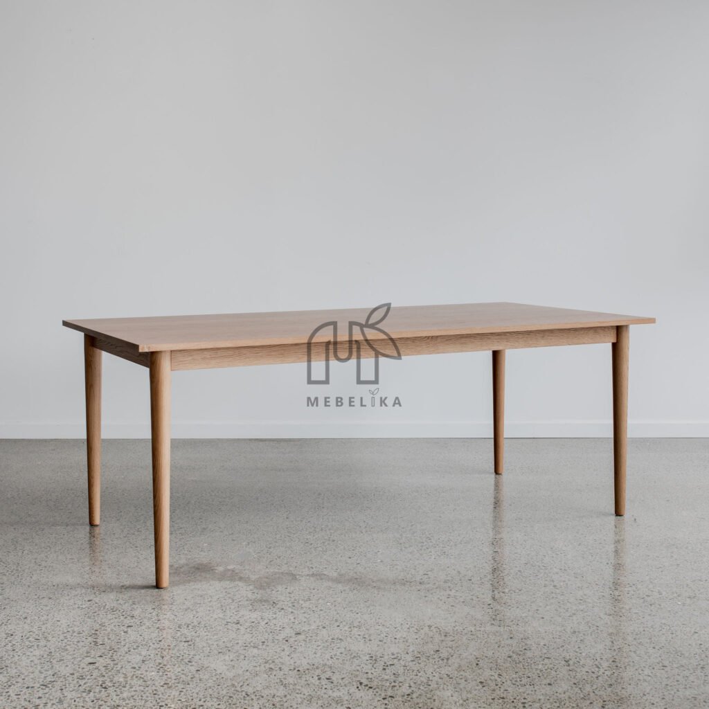 Meja Makan Kayu Jati Minimalis Scandinavian - CV. Mebelika